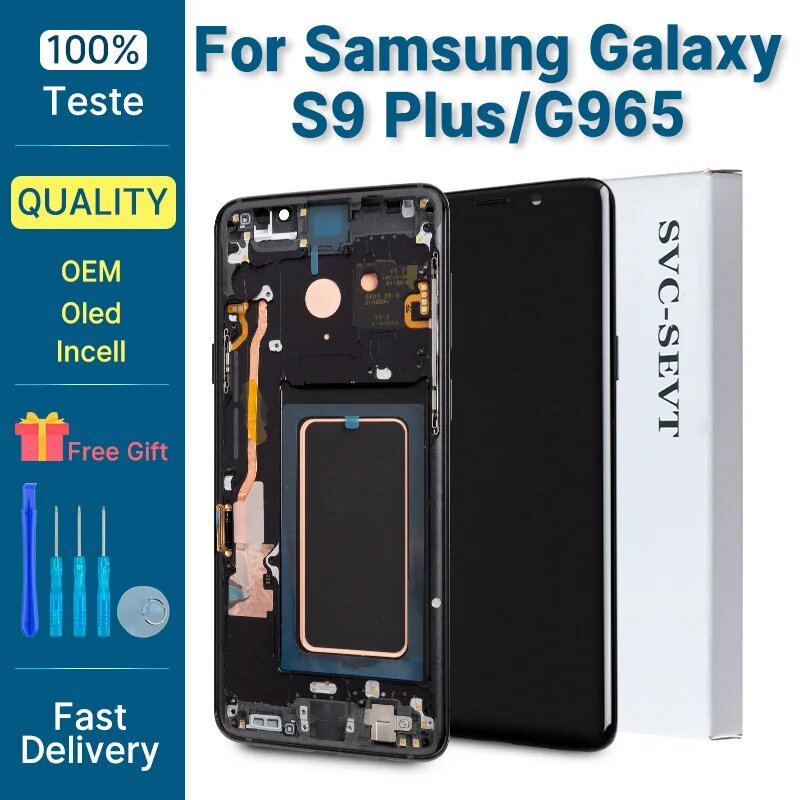 OLED дисплей для Samsung Galaxy S9 Plus, INCELL Black Frame