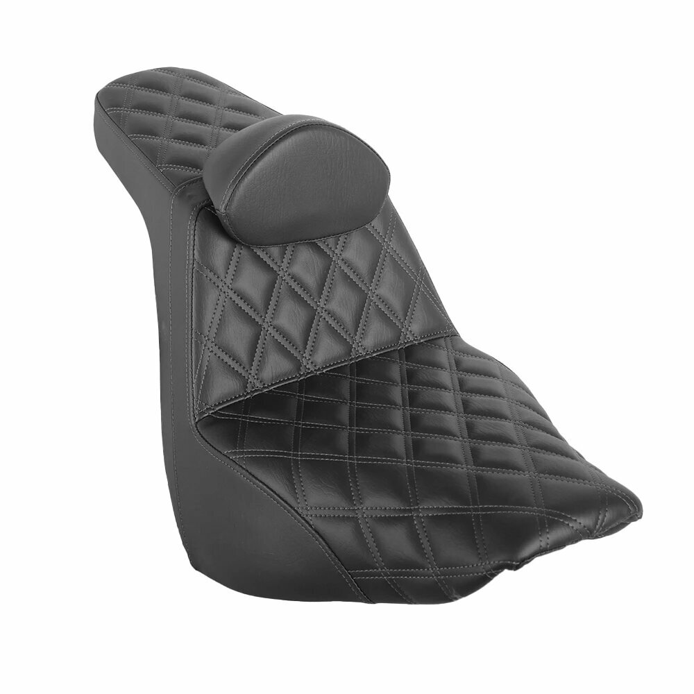 Повышающее сиденье мотоцикла с небольшой спинкой для Harley Softail Street Bob Softail Standard FXBB FXST 2018 up