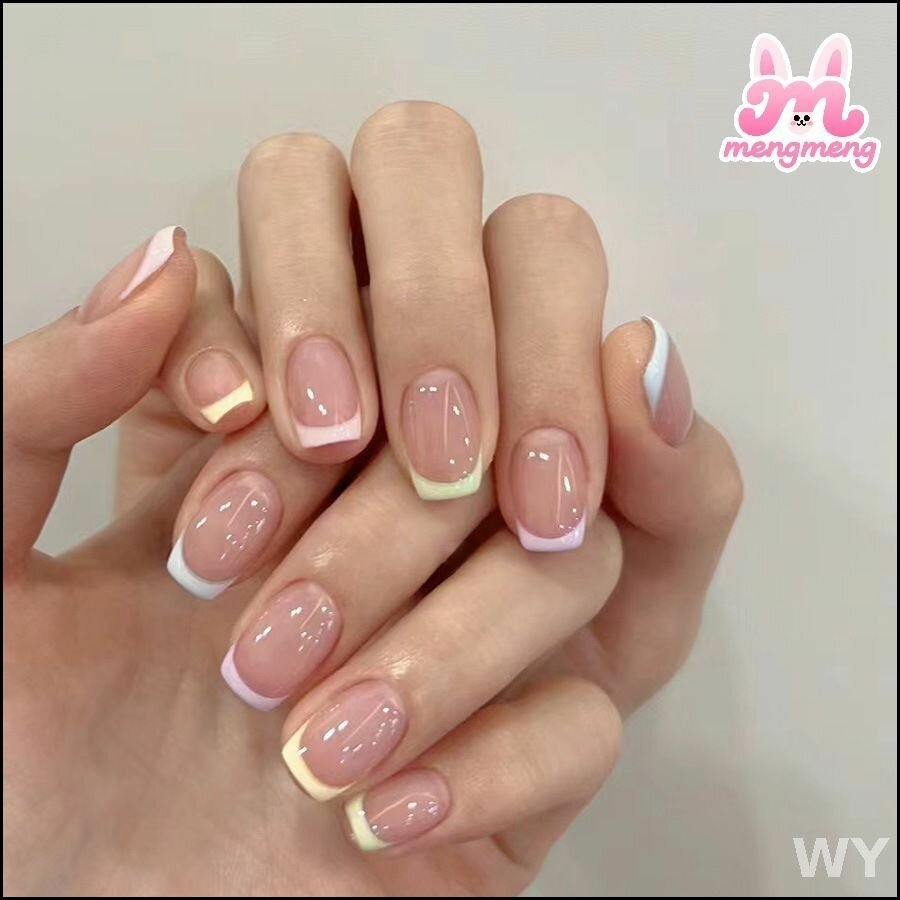 Эксклюзивные типсы с дизайном 24 шт и клеем