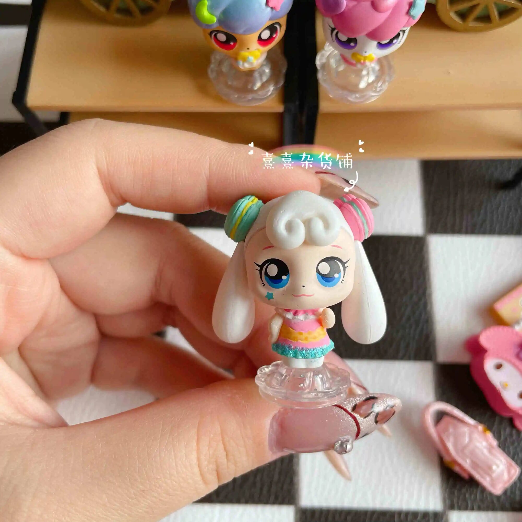 Аутентичный Catch Teenieping Kawaii аниме фигурка милый мультфильм аниме девушка сердце кукла мини-орнамент украшения игрушки дети хит продаж F 1pcs