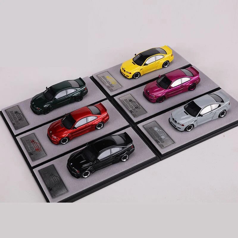 Модель BMW M3 E46 1:64, черный, цвет E — фото 1
