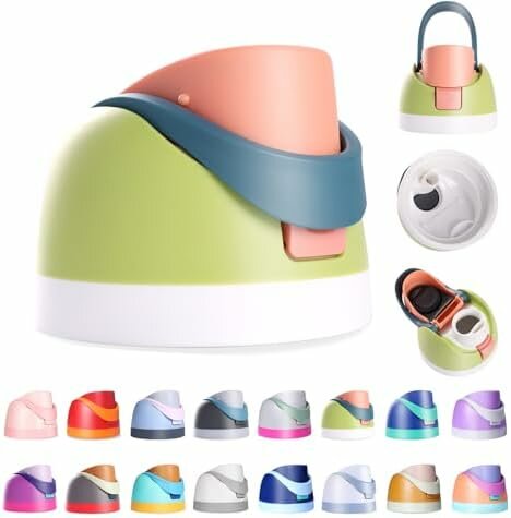 Крышка для термоса, герметичная протекторная пластиковая двойная питьевая крышка, наружная портативная ручка фруктовая крышка для стакана, травяной зеленый, 1 шт. Крышка для стакана