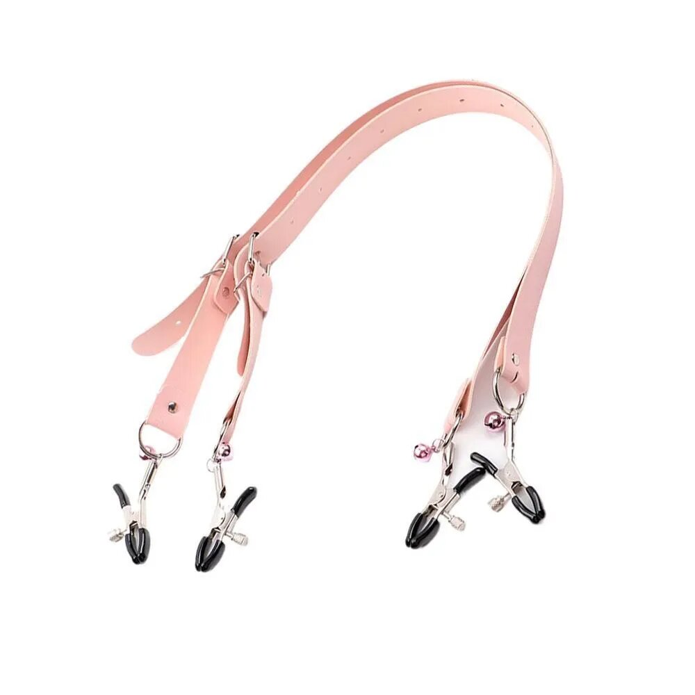 БДСМ Фиксаторы зажимы для половых губ / Ремни для раздвижения вагины BDSM набор