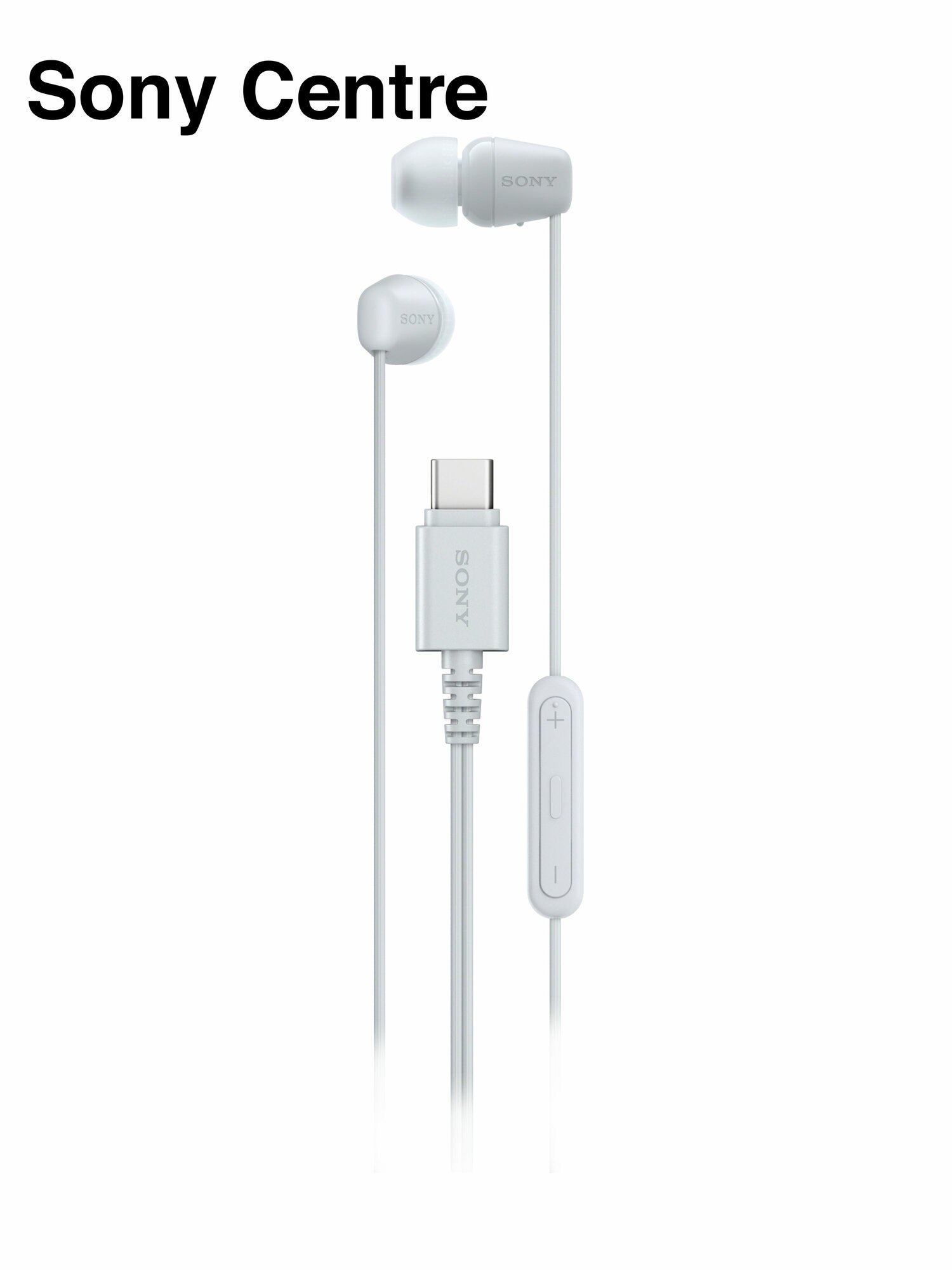 IER-EX15CW проводные внутриканальные наушники Sony с микрофоном Type-C белые