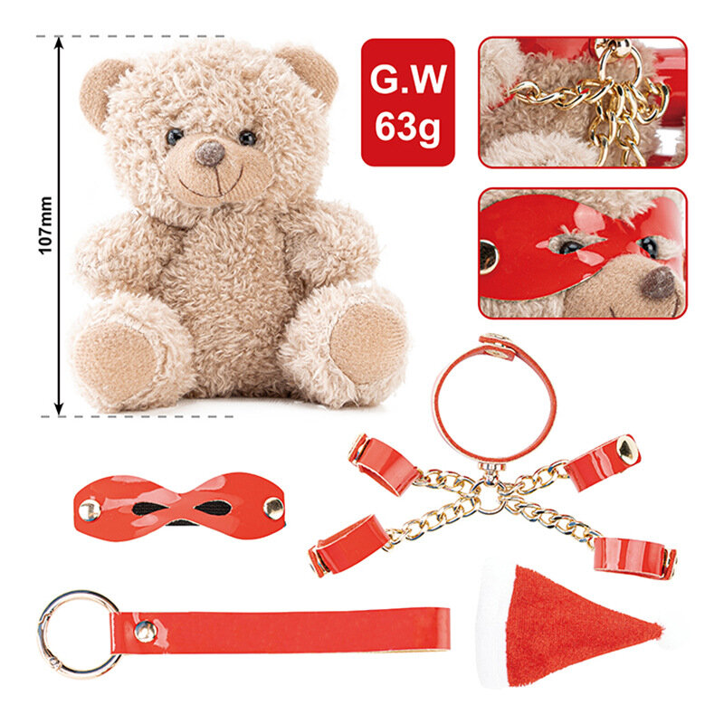 Взрослый эротический BDSM игрушка медведь маска для глаз игрушка для позиций связывания медведь брелок для пары подвеска