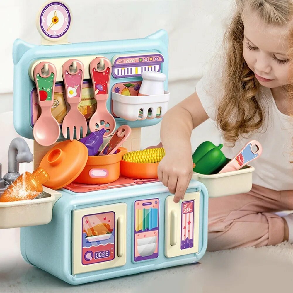 Кухня детская игровая, фрукты и овощи игрушечные, детские игрушки, Подарок на день рождения