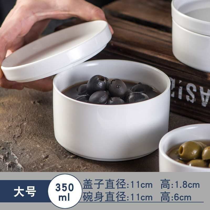 Оптовая продажа керамические банки с крышкой и крышкой для супа с несколькими тарелками для закусок