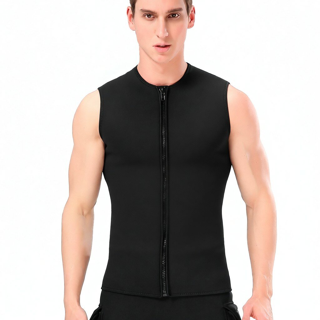 Водолазный жилет из неопрена 3 мм sleeveless для дайвинга серфинга плавания парусного спорта размеры S M L XL 2XL 3XL 4XL
