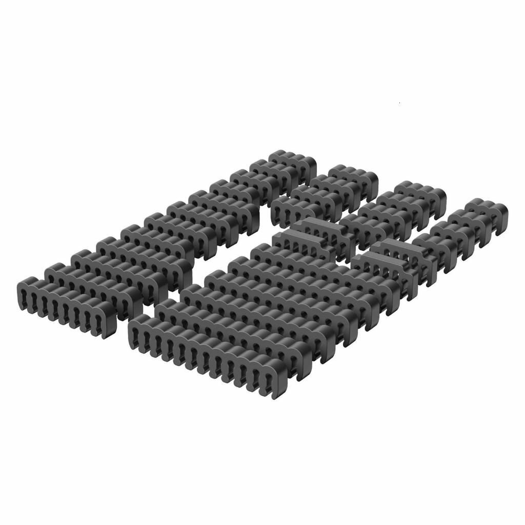 34PCS акриловые гребни для кабелей ПК, Черный