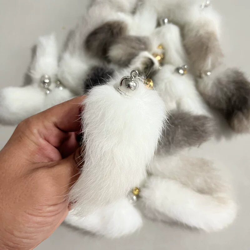 Новая игрушка для кошек, натуральный аромат кроличьего хвоста, для нюхания и самостоятельных игр, снятие скуки, сменная