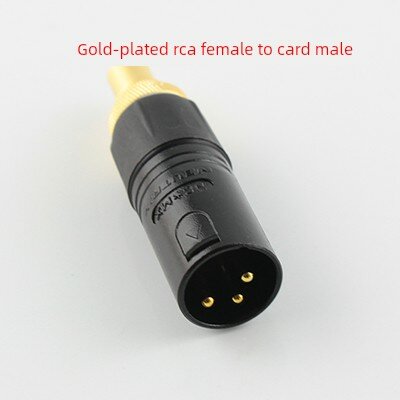Аудиоадаптер Newcoo XLR (штекер) на RCA (гнездо), балансный конвертер XLR Позолоченный разъем "мама-папа"