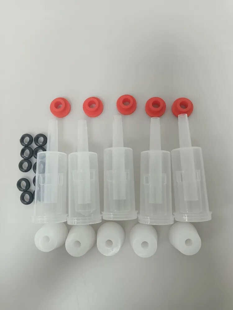 Гидрозатвор для брожения трехсекционный 20 шт Бесшумный с резинкой, комплект 5 шт Для домашнего пивоварения