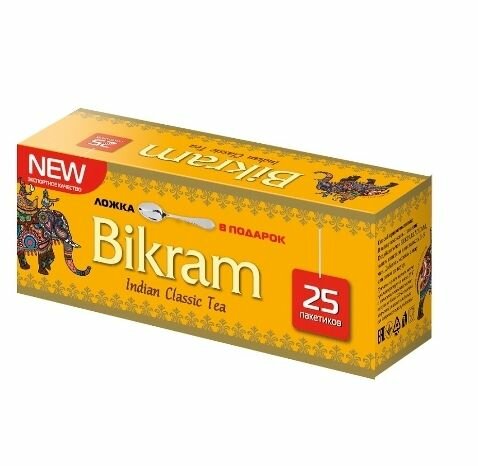 Чай Бикрам Ассам черный/ Bikram Assam Black. 25пак.