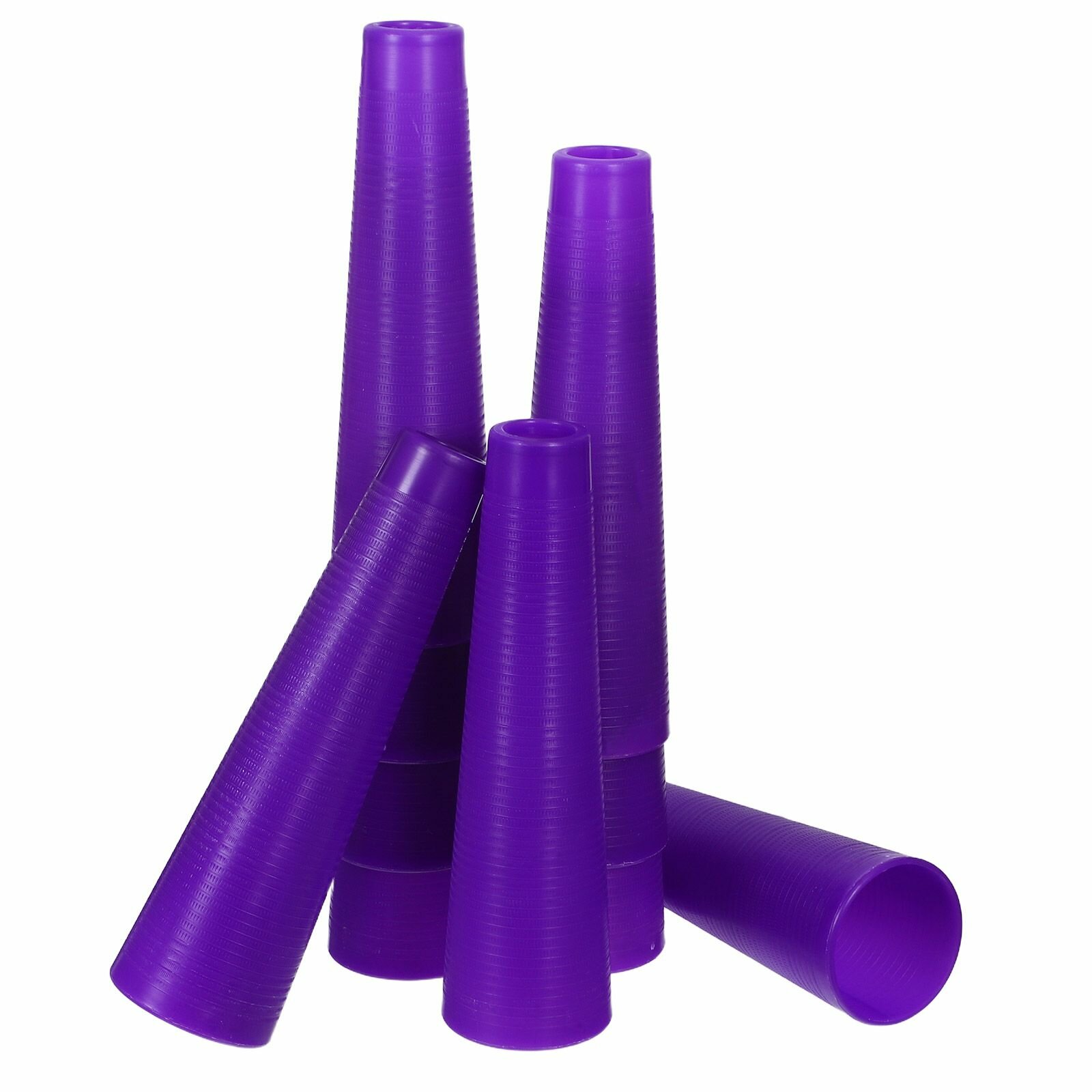 Конические пластиковые катушки для вязальной пряжи из пвх, фиолетовые, 10 штук, для аккуратной намотки ниток