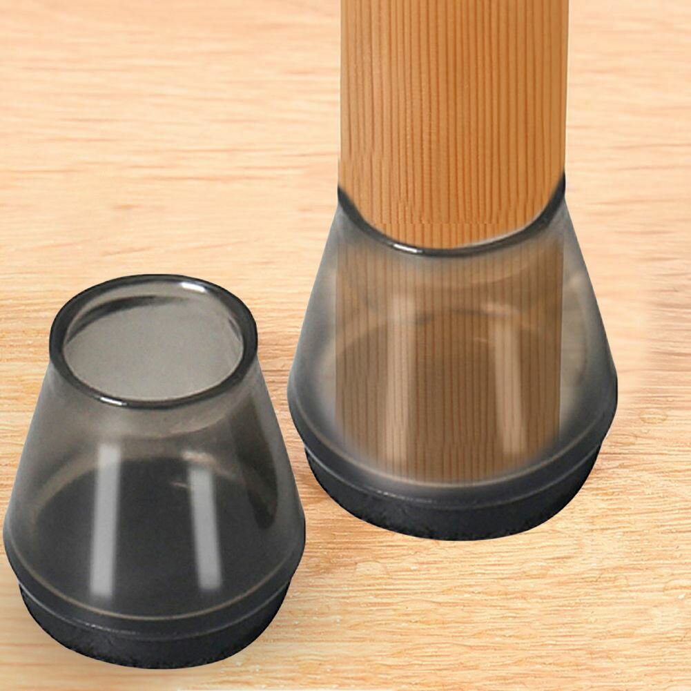 4 шт. силиконовые чехлы на ножки стула, износостойкие чехлы на ножки стула для паркетных полов