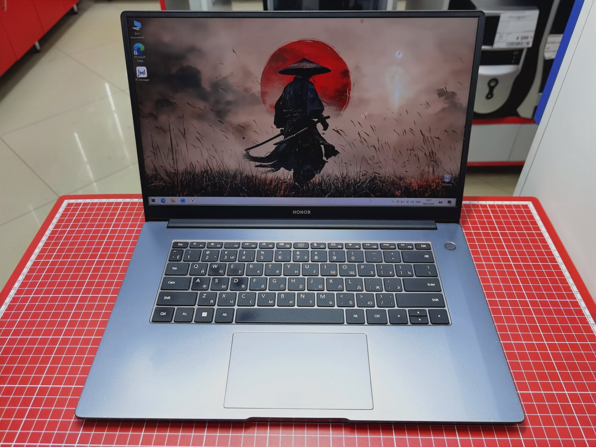 Самурайский ноутбук 15,6" Honor MagicBook X 15 Core i5 10210U/8GB/512GB SSD/15.6 Full HD/Win10 Серебристый