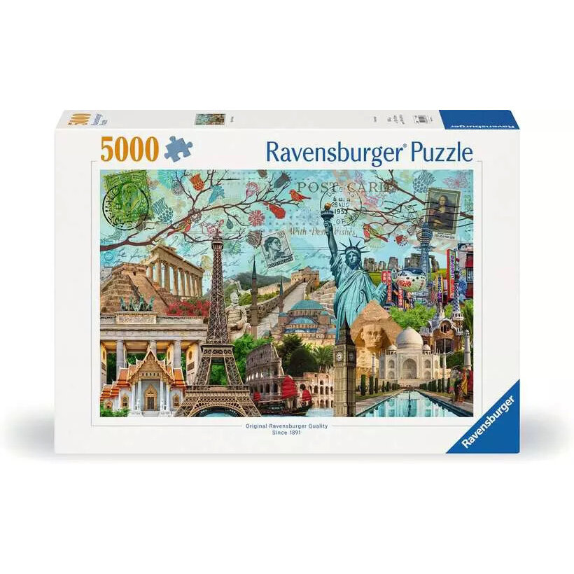 Пазл Ravensburger 5000 Коллаж больших городов, арт.17118, классический