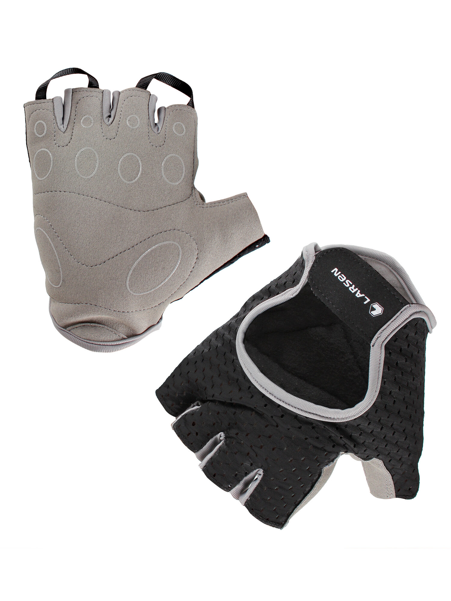 Перчатки для фитнеса Larsen NT50170 цвет черный, размер S, полиэстер