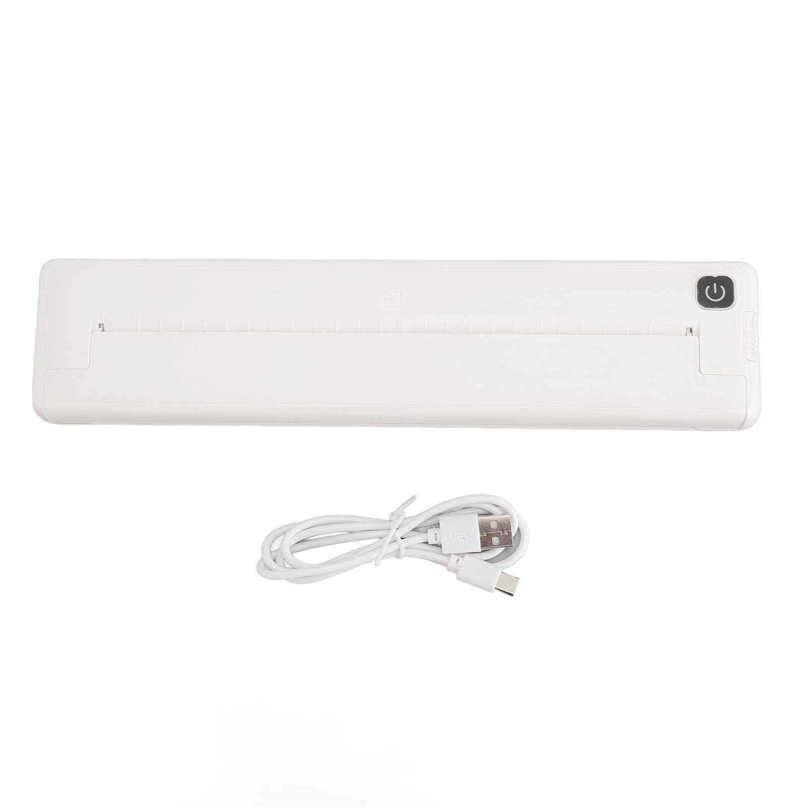 Портативный беспроводной принтер формата 8,5 x 11 дюймов (US Letter), мини-принтер с Bluetooth, термопринтер, принтер формата A4 без чернил, с приложением, для дома и школы, белый.