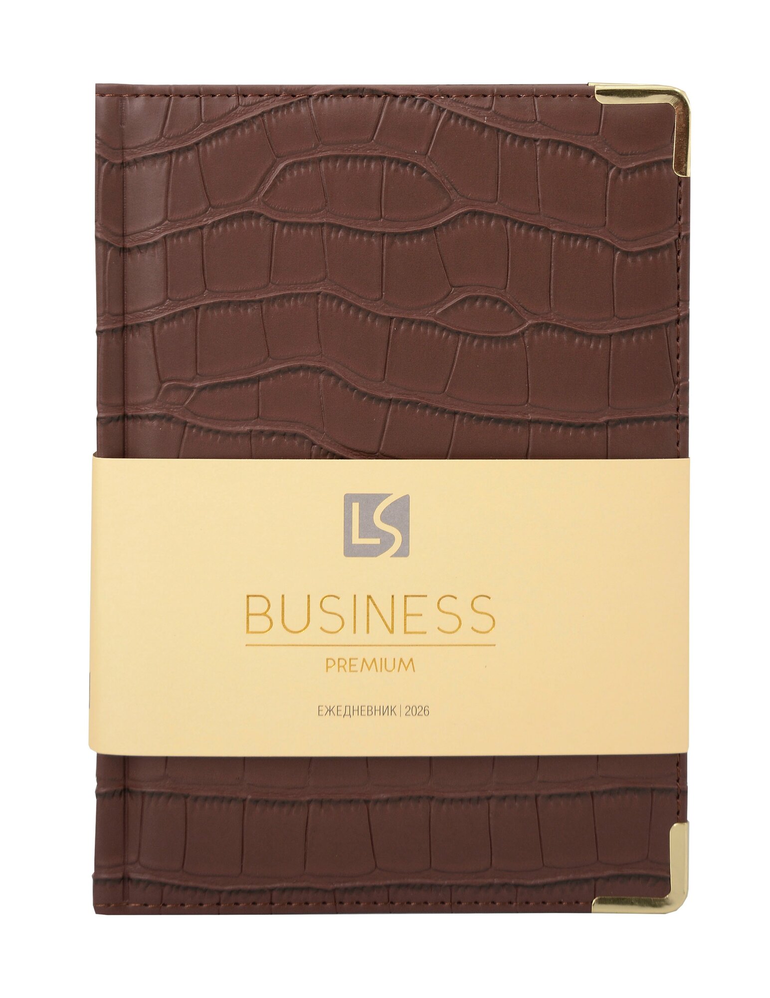 Ежедневник датированный 2026 год, А5, 176 листов, "Business Premium. Impact", темно-коричневый