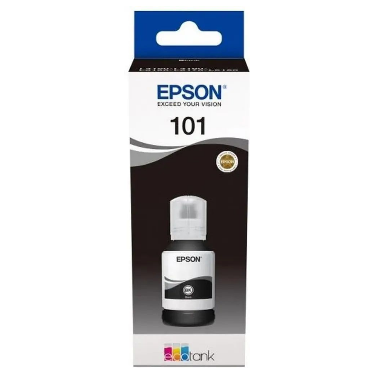 Картридж струйный Epson L101, черный, объем 127 мл, 7500 страниц