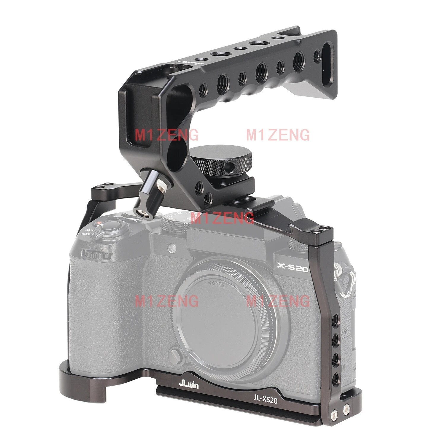 Держатель для камеры M1ZENG из алюминия, серый, для Fujifilm X-S20 (Цвет: 2)