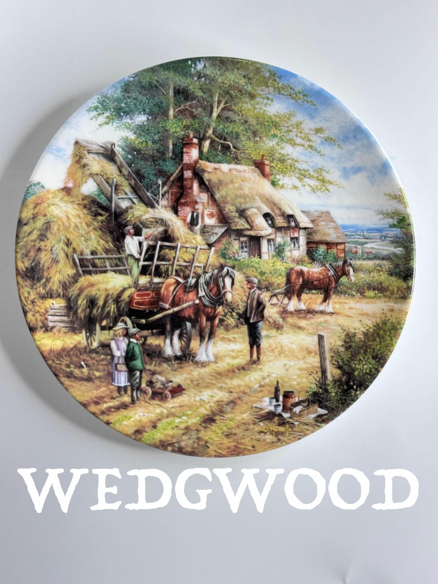 Тарелка в интерьер, винтаж, wedgwood, Country Days, 1992 год