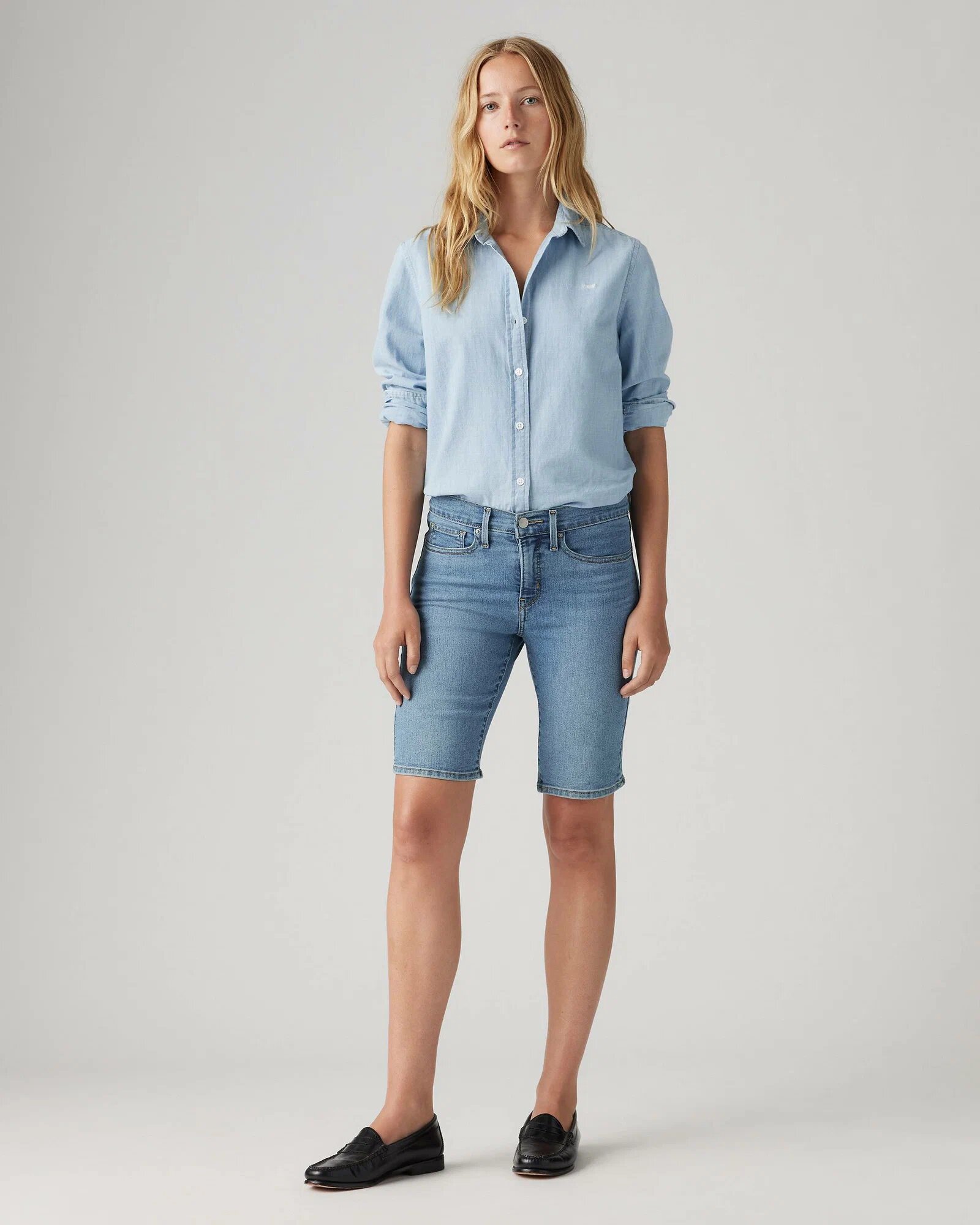 Шорты Levi's, размер 25 JEAN, синий — фото 1
