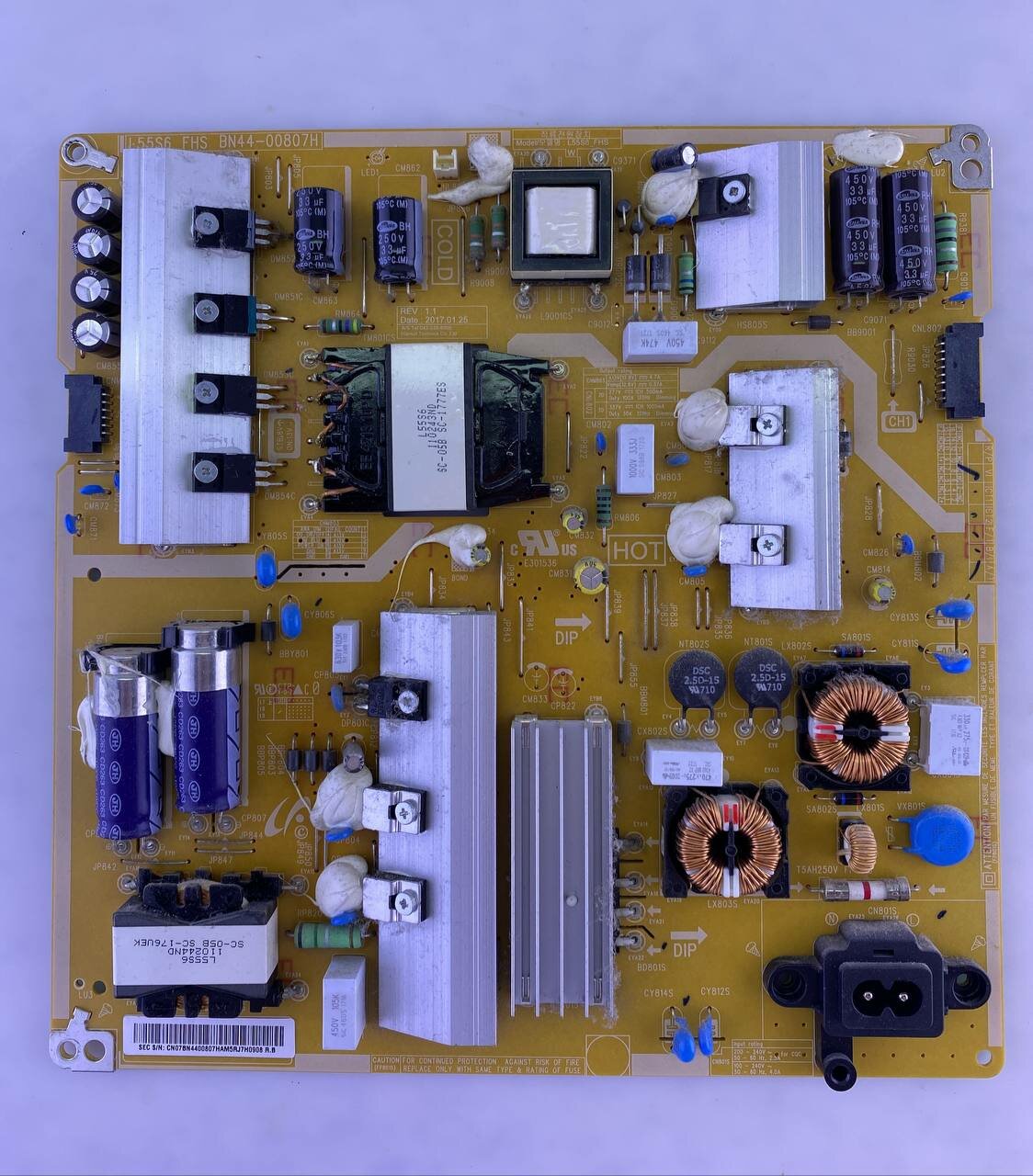 Блок питания PSU: BN44-00807H L55S6_FHS REV1.1 для телевизора UE49MU6300