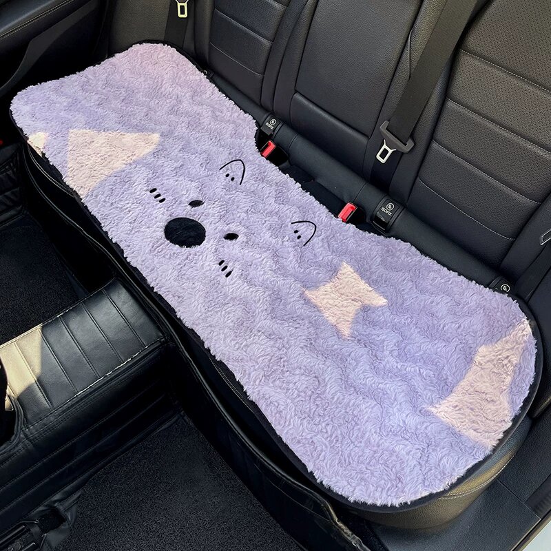 Фиолетовая высококачественная накидка на сиденье для автомобиля West Highland, зимняя плюшевая новая модная накидка на
