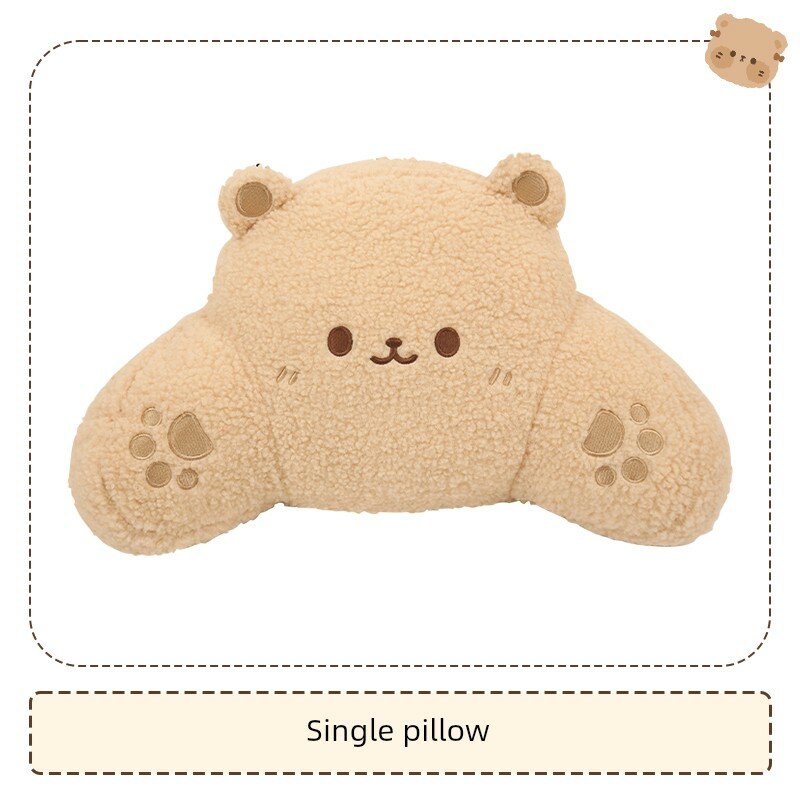 Зимняя плюшевая накидка на сиденье автомобиля с милым мультяшным медведем, теплая накидка на сиденье, женская