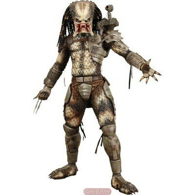 NECA 7-дюймовый Predator, 25-летний юбилей Predator P1, оригинальная поврежденная в бою фигурка хищника с открытым ртом, модель