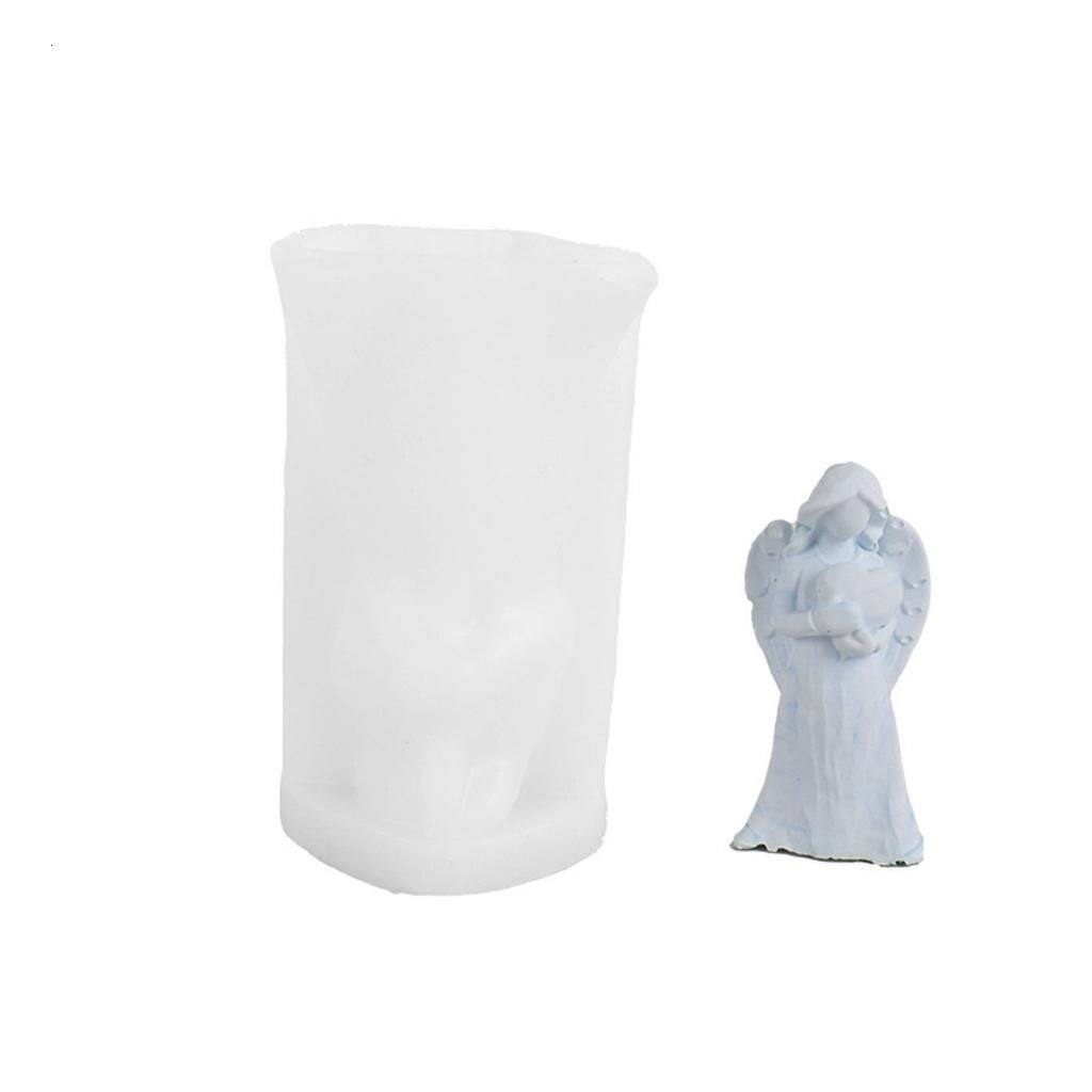 Силиконовые формы для свечей в виде ангелов 3D, придержи свое сердце