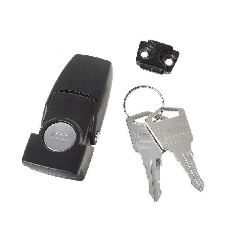 Черный металлический замок DK604 с двумя ключами, Черный