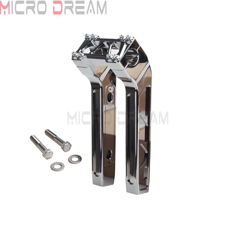 Клубный стиль 25 мм руль Т-бар 4-14 дюймов Райзер для Harley Sportster Softail Bobber Cafe Racer Street Bob FXBB пользовательский чоппер 10 inch chrome