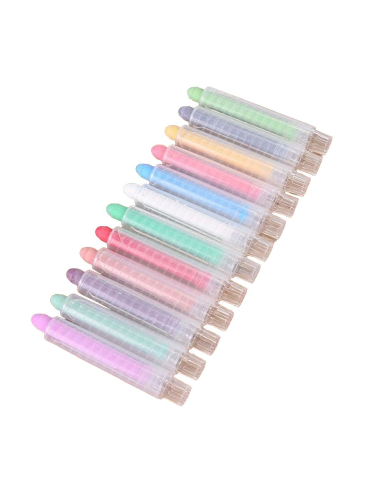 Цветной мел для тротуара с держателем для мела для рисования на классной доске