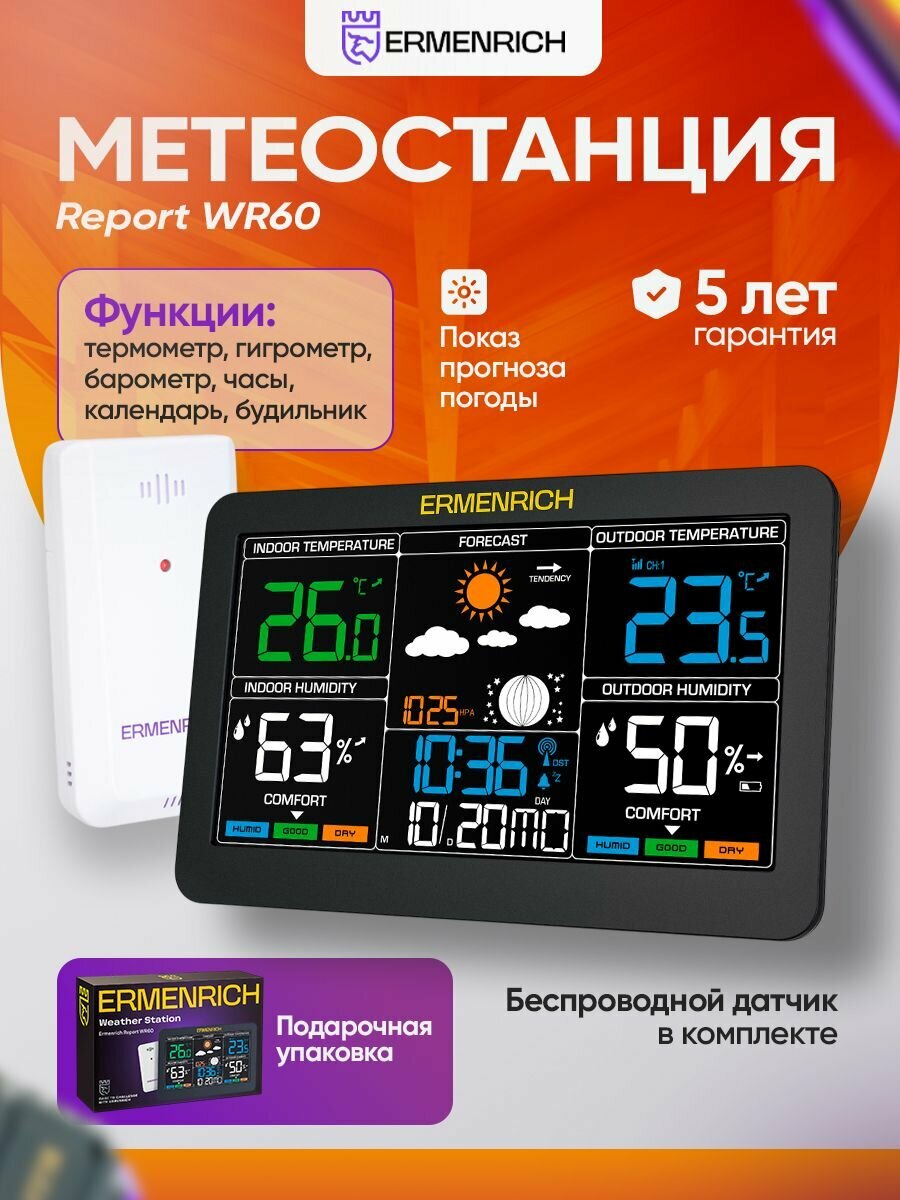 Метеостанция Ermenrich Report WR60