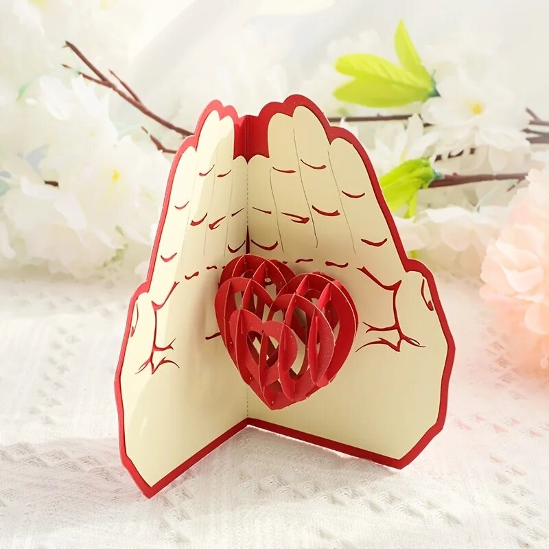 Открытка 3D сердце