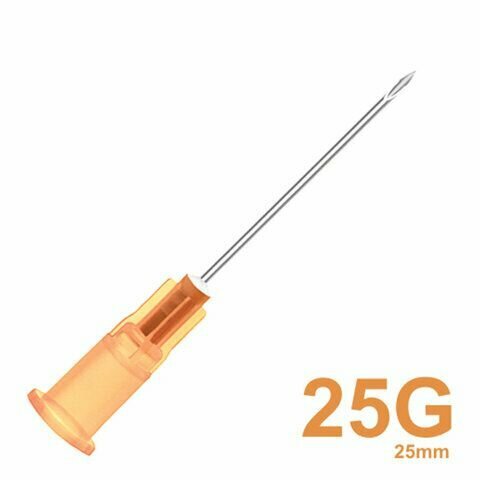 Иглы инъекционные одноразовые SFM 0,50 х 25 - 25G, комплект 100 шт.