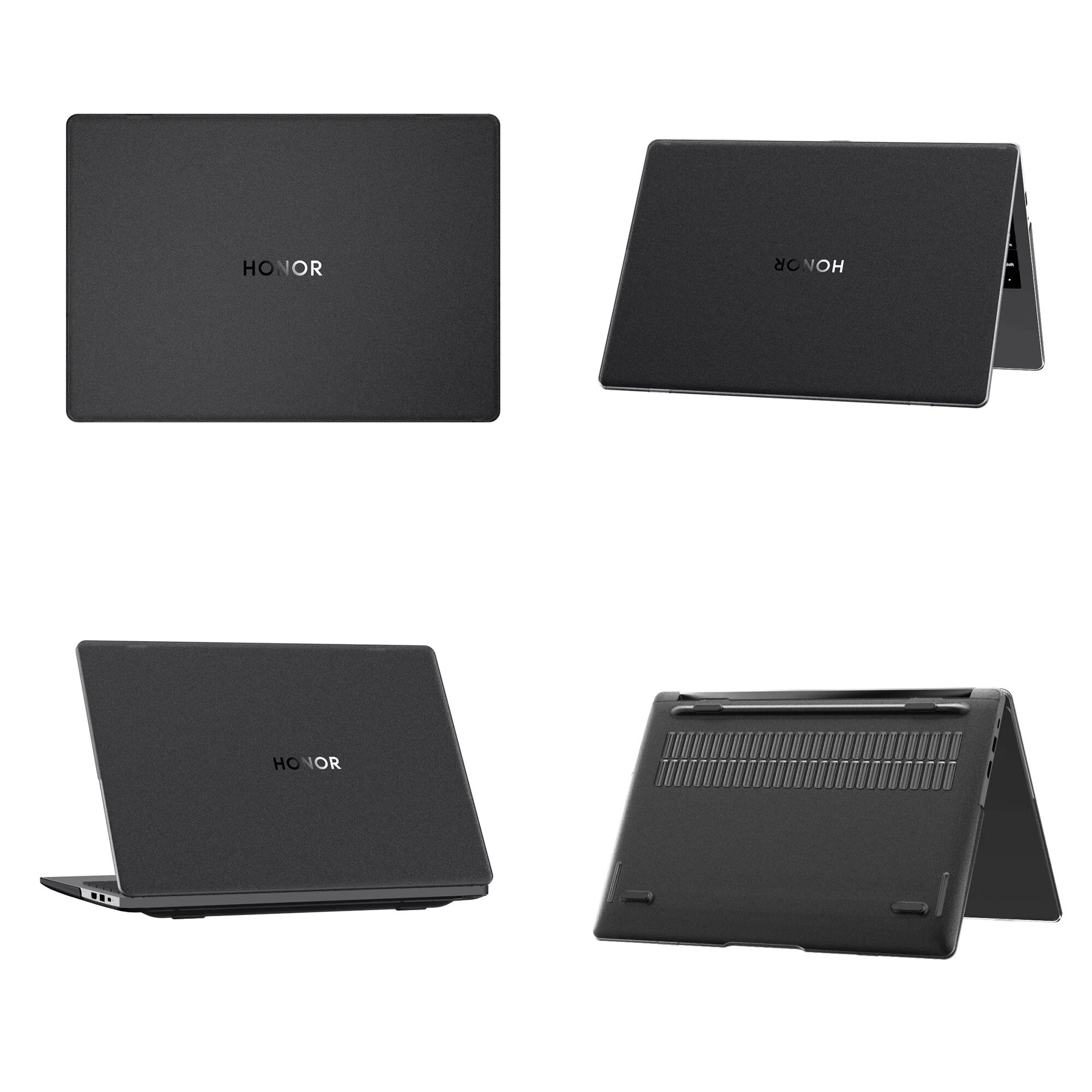 Чехол Cola Bubbles для Honor MagicBook X14/X16 Magic X16 2022-25, Crystal Sand Black