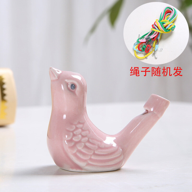 Детский свисток для птиц с водой, свисток с звуком птицы, подарок для детского сада, керамическая игрушка для птиц, водяной свисток для животных