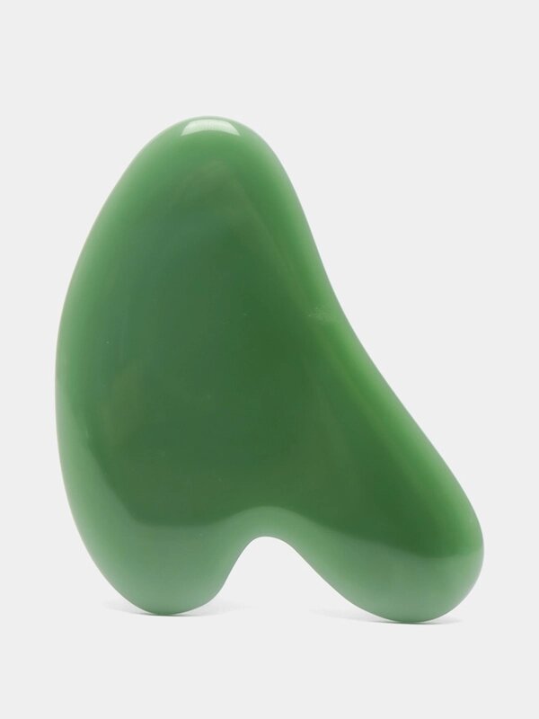 Массажный скребок Гуаша из натурального камня в форме сердца для массажа лица и тела