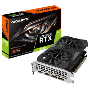 Видеокарта Gigabyte GV-N3050WF2OCV2-6GD NVIDIA GeForce RTX 3050 6Gb 96bit PCI-E 4.0 GDDR6 1470/14000 HDMIx2 DPx2 HDCP Ret