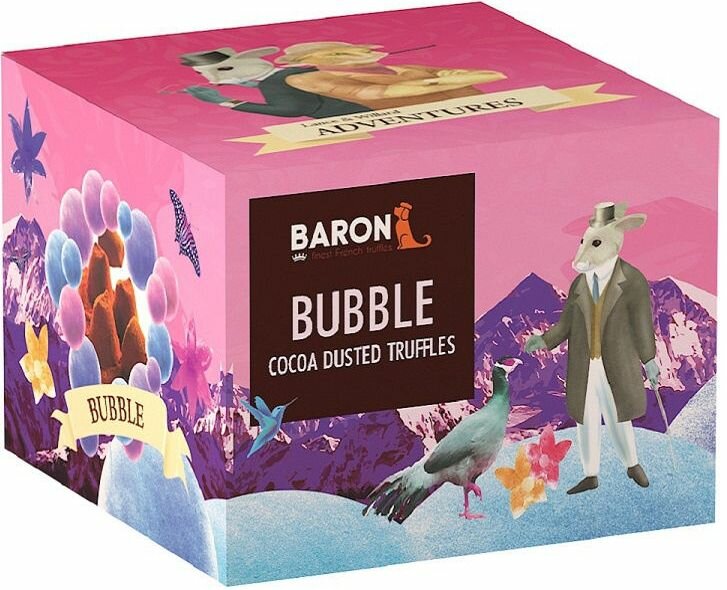 Трюфели BARON Французские с взрывной карамелью 100г
