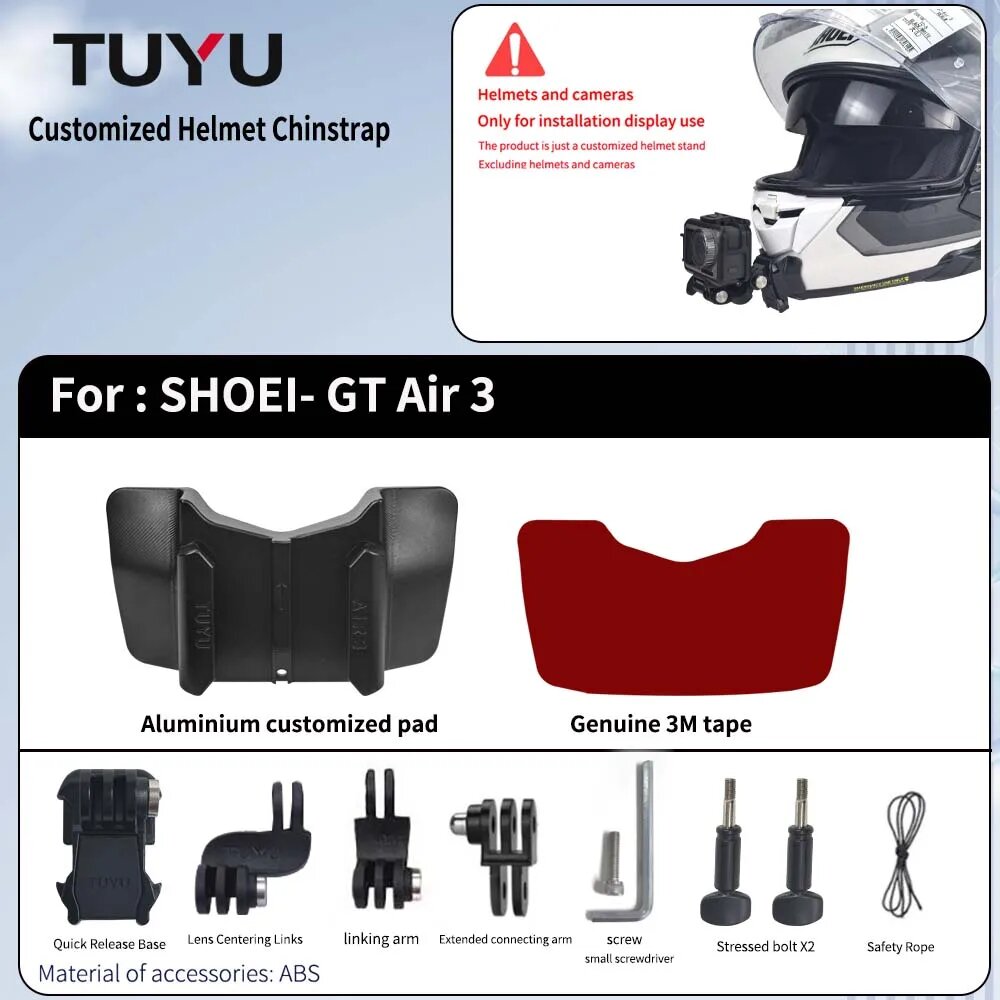 Крепление для камеры на шлем Shoei GT Air 3, красный