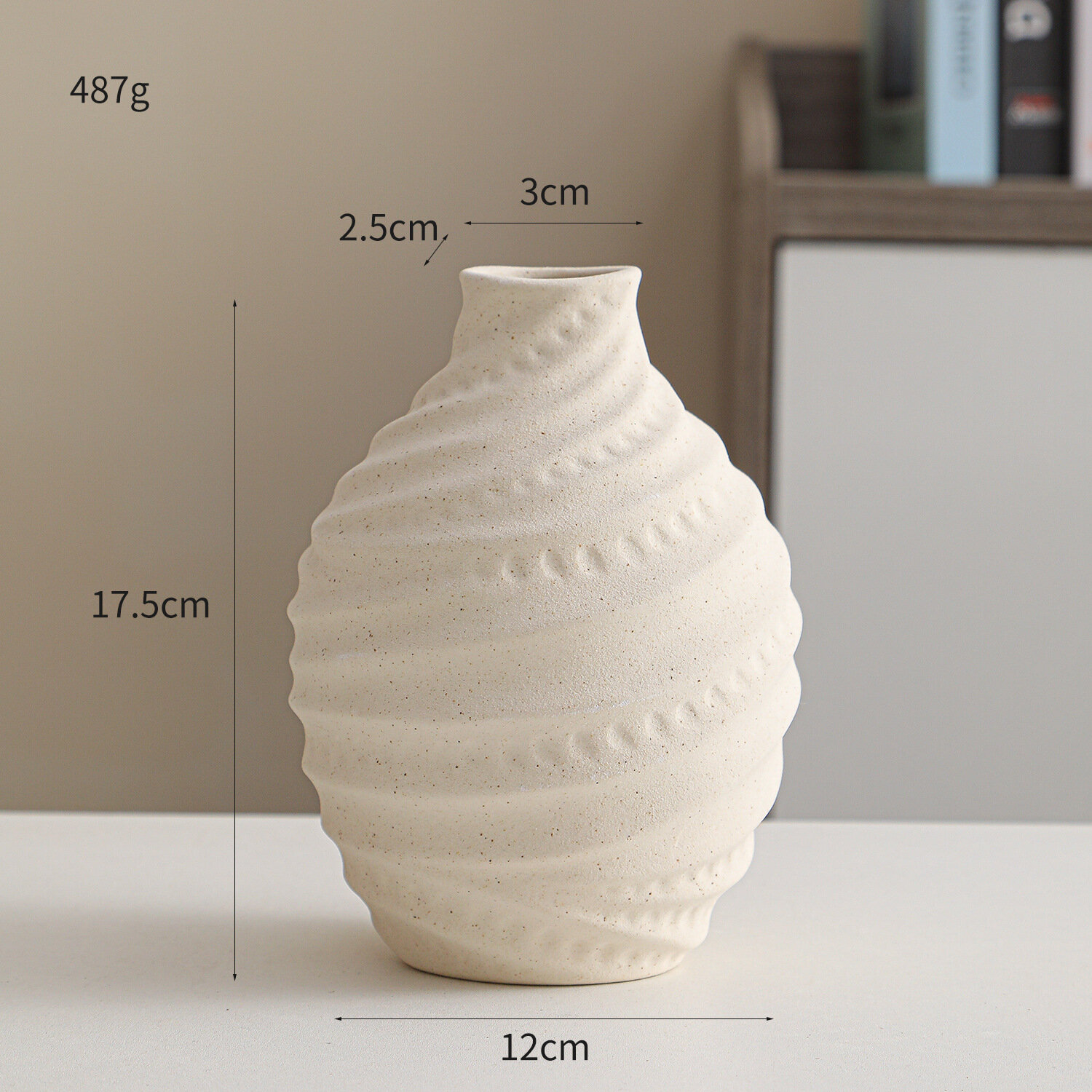 Керамическая ваза в скандинавском стиле, минималистичная ваза для цветов, декор для дома, украшение для гостиной, креативная ваза.