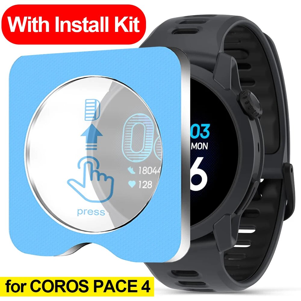Защитные стекла для COROS PACE 4 BAPPSUS 1PCS, With Install Kit