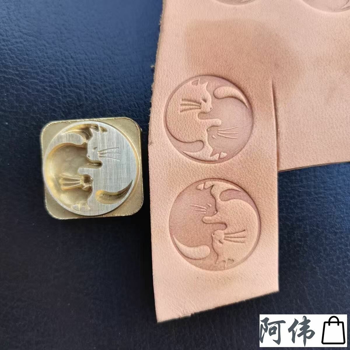 Латунь для тисненой кожи, Кожаная пломба, Небольшой размер, 1,5-4 см