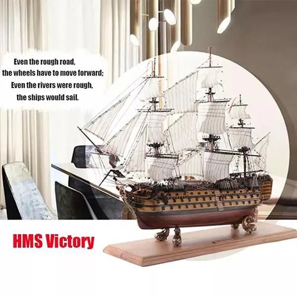 Сборная модель судна HMS Victory из натурального дерева, для сборки своими руками, античность
