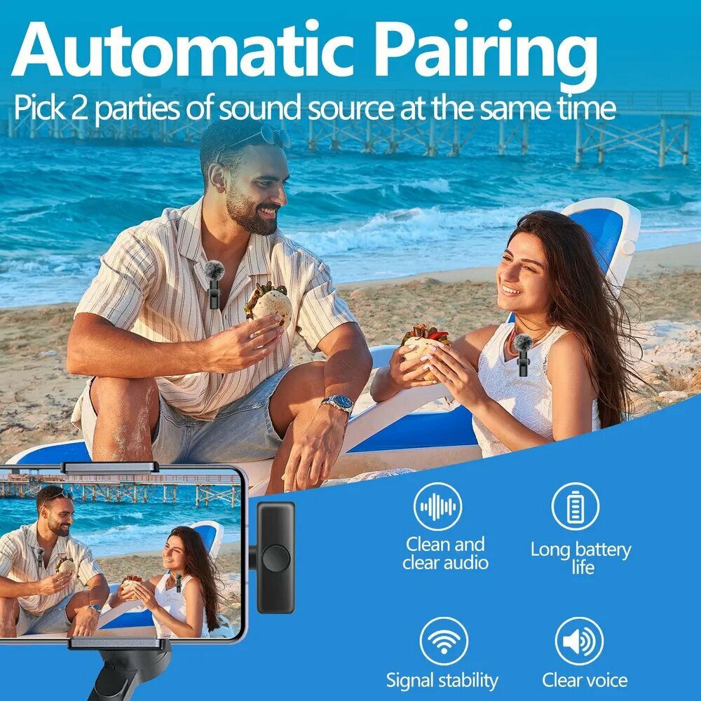 Микрофон для мобильного устройства, черный матовый, для смартфона/планшета, 2 шт.